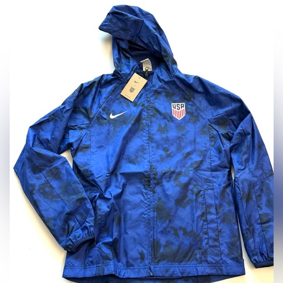 Nike | Jackets & Coats | Nike Usa Mens National Soccer Team Blue Jacket ...